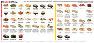 Menu | Sushi Hana Bothell
